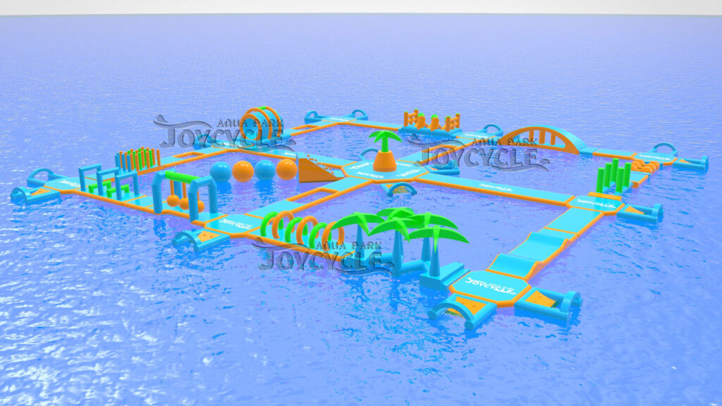 Inflatable Floating Water Park Multiple Modular Aqua Park JC-APL008 ...