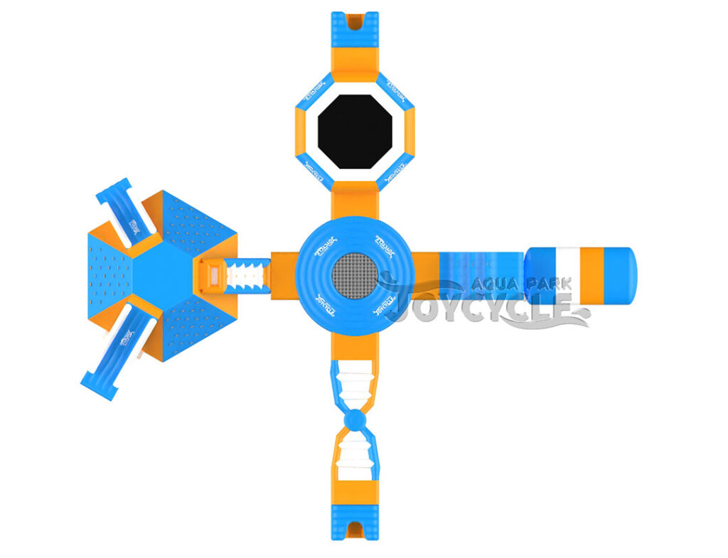 Cross Tower Inflatable Water Adventure Park JC-APS054 - Joycycle Aqua Park