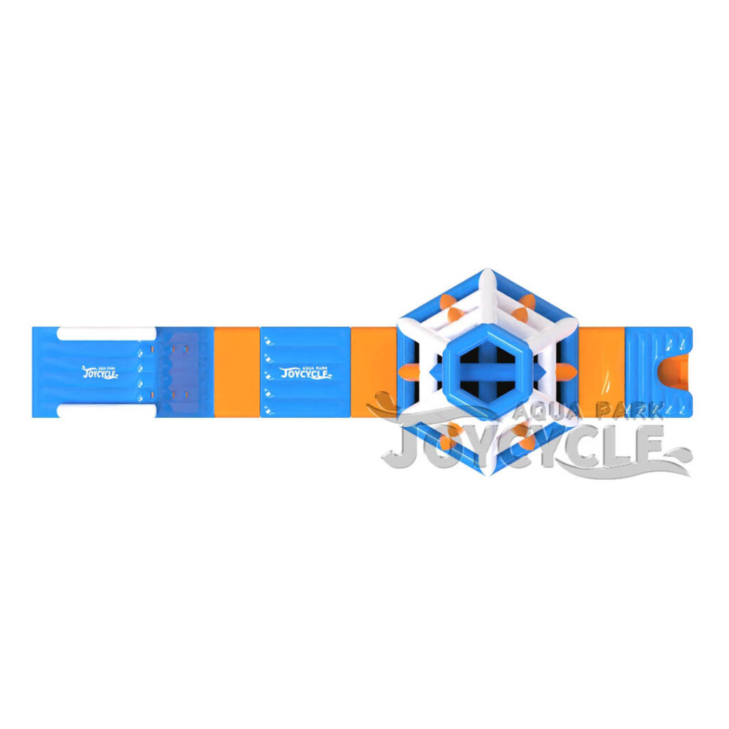 Floating Inflatable Water Obstacle Course JC-APS069 - Joycycle Aqua Park